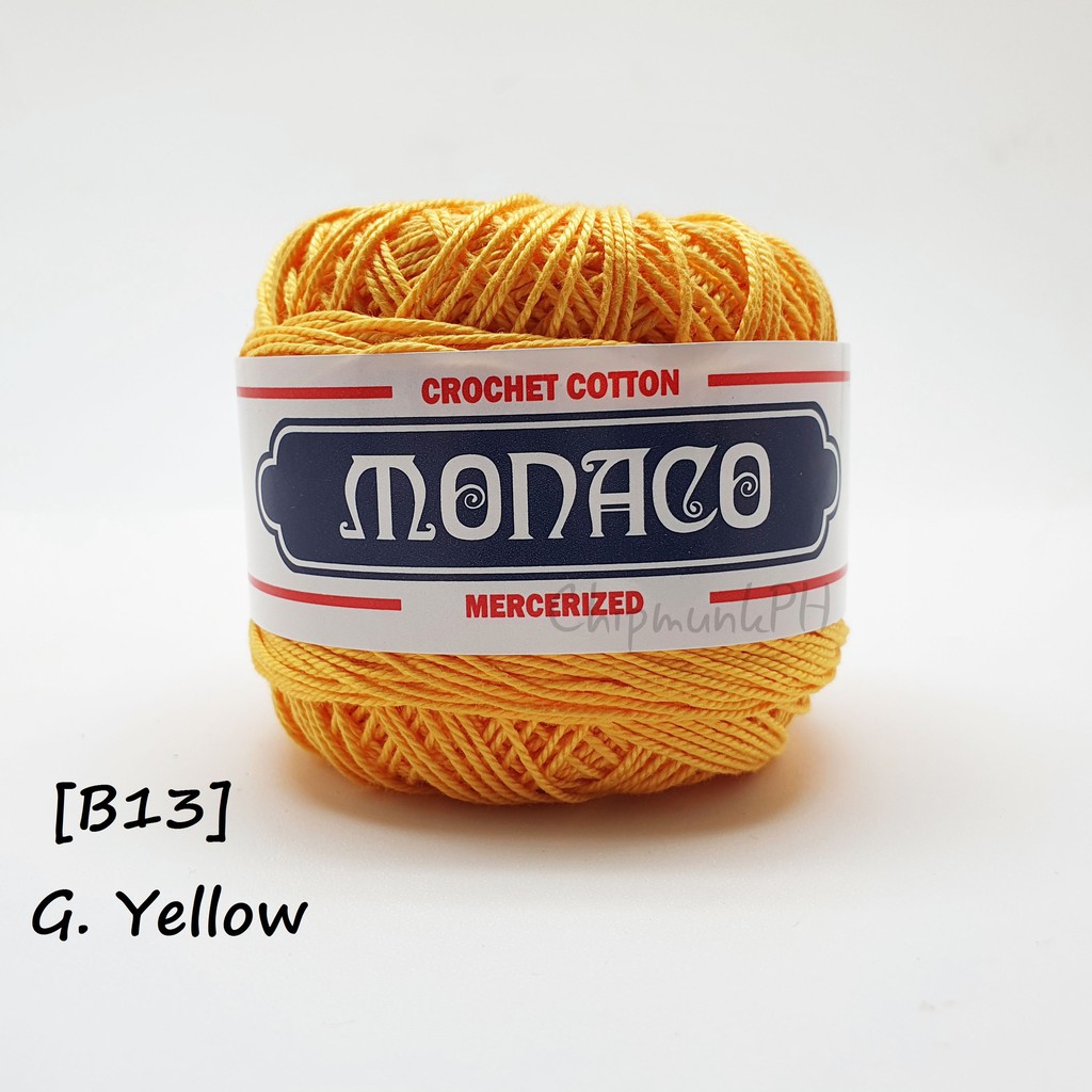 Monaco Mercerized Crochet Cotton 3 Ply [SOLID COLORS Set A] | Shopee ...
