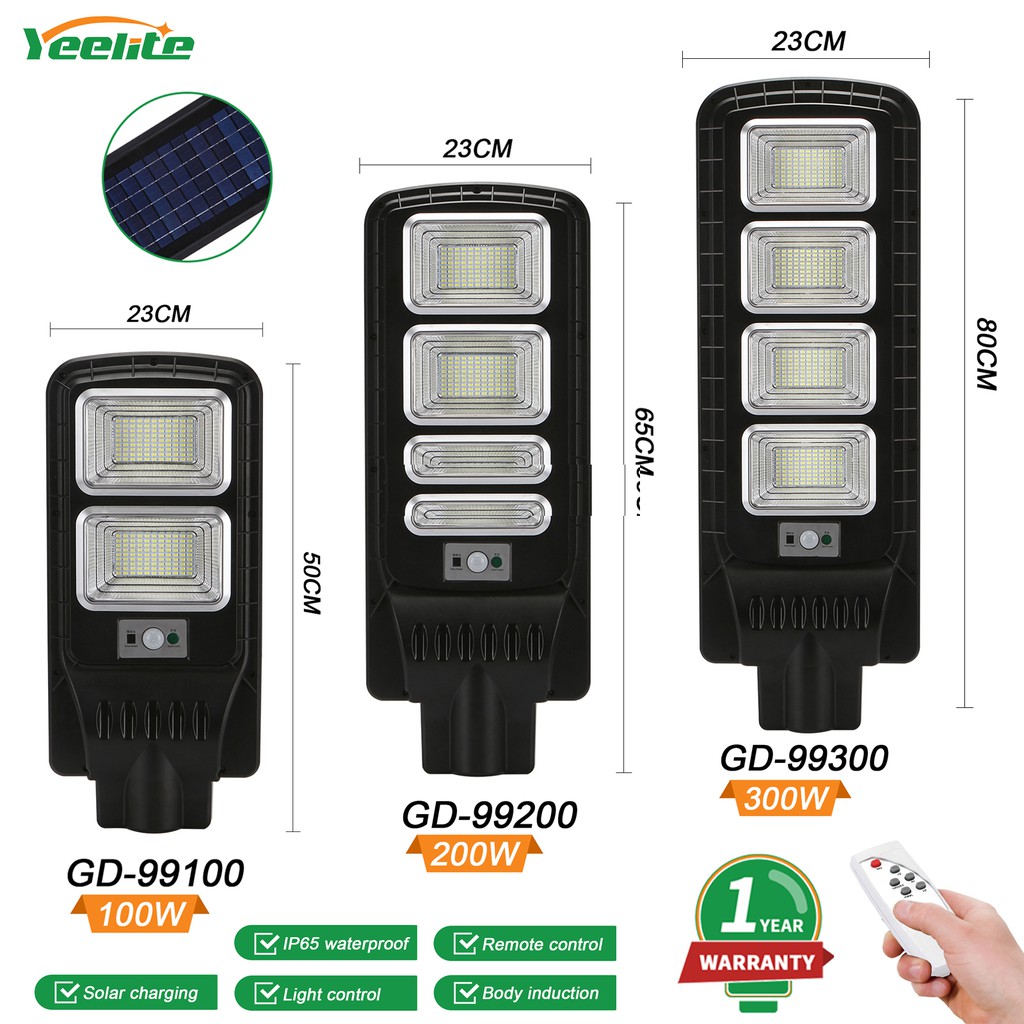 Yeelite GD Plus Original GD-99100 GD-99200 GD-99300 Solar Street Light ...