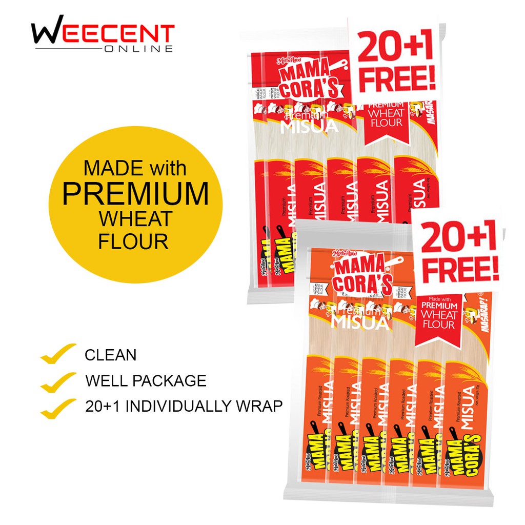 MAMA CORA'S PREMIUM MISUA 20g (20+1FREE) | Shopee Philippines