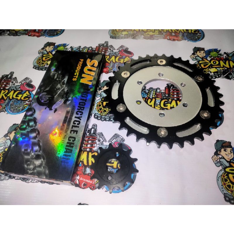 RUSI SIGMA250 | 520 SPROCKET SET (CUSTOM) | Shopee Philippines