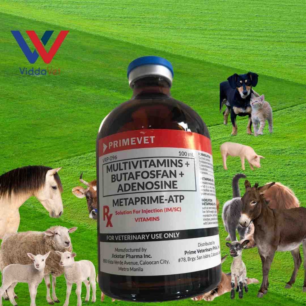 Metaprime ATP 100 ml (multivitamins+butafostan+adenosine) for pets ...