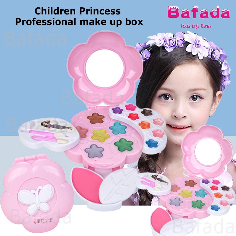 Kids Cosmetic Case Beauty Kit,No Toxic Make Up Box Set Toy for Girl's ...