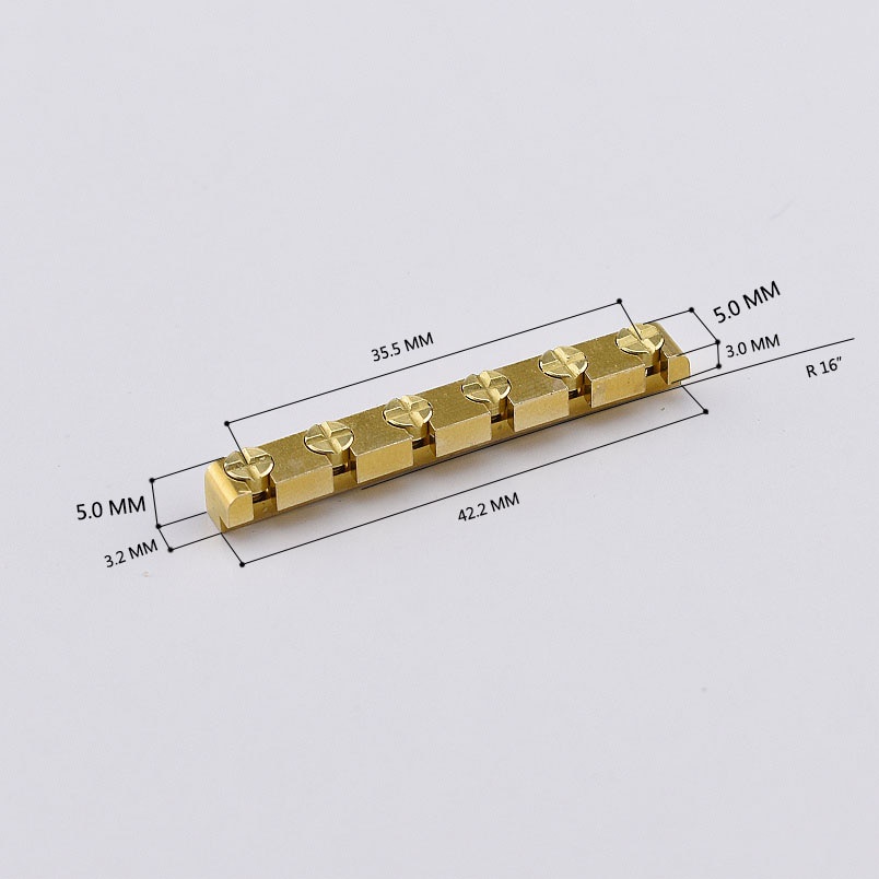 Guitar Nut Electric Guitar Brass Height Adjustable Nut For ST LP 42.2MM ...
