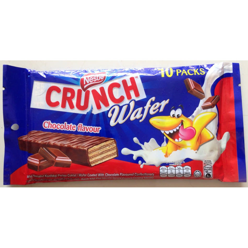 Crunch WAFER CHOCOLATE Flavor Contents 10pcs | Shopee Philippines
