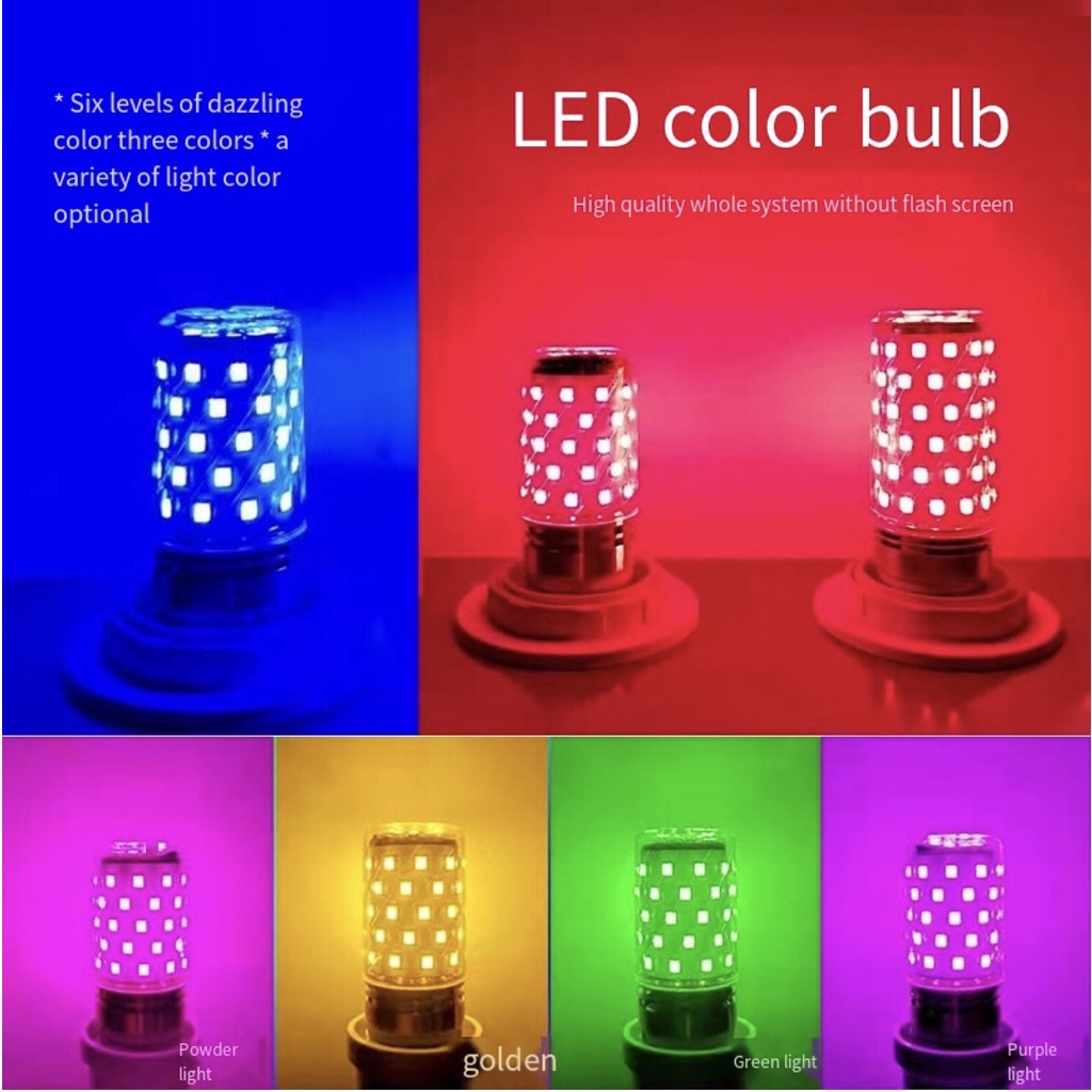 E27/E14 LED Color Bulb 12W/16W Lighting Atmosphere Bedroom Romantic ...