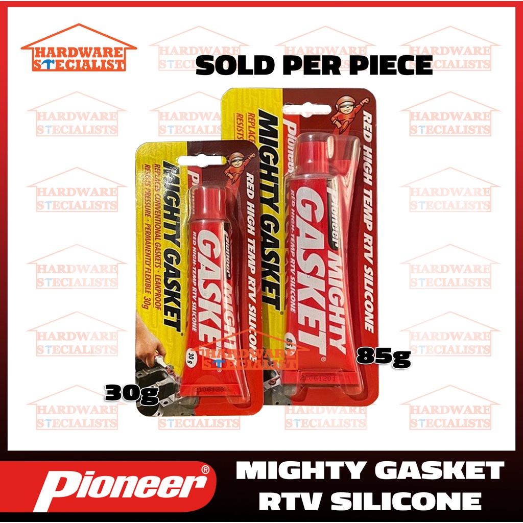 Pioneer Mighty Gasket RTV Silicone | Black or Red High Temp | 30g or ...