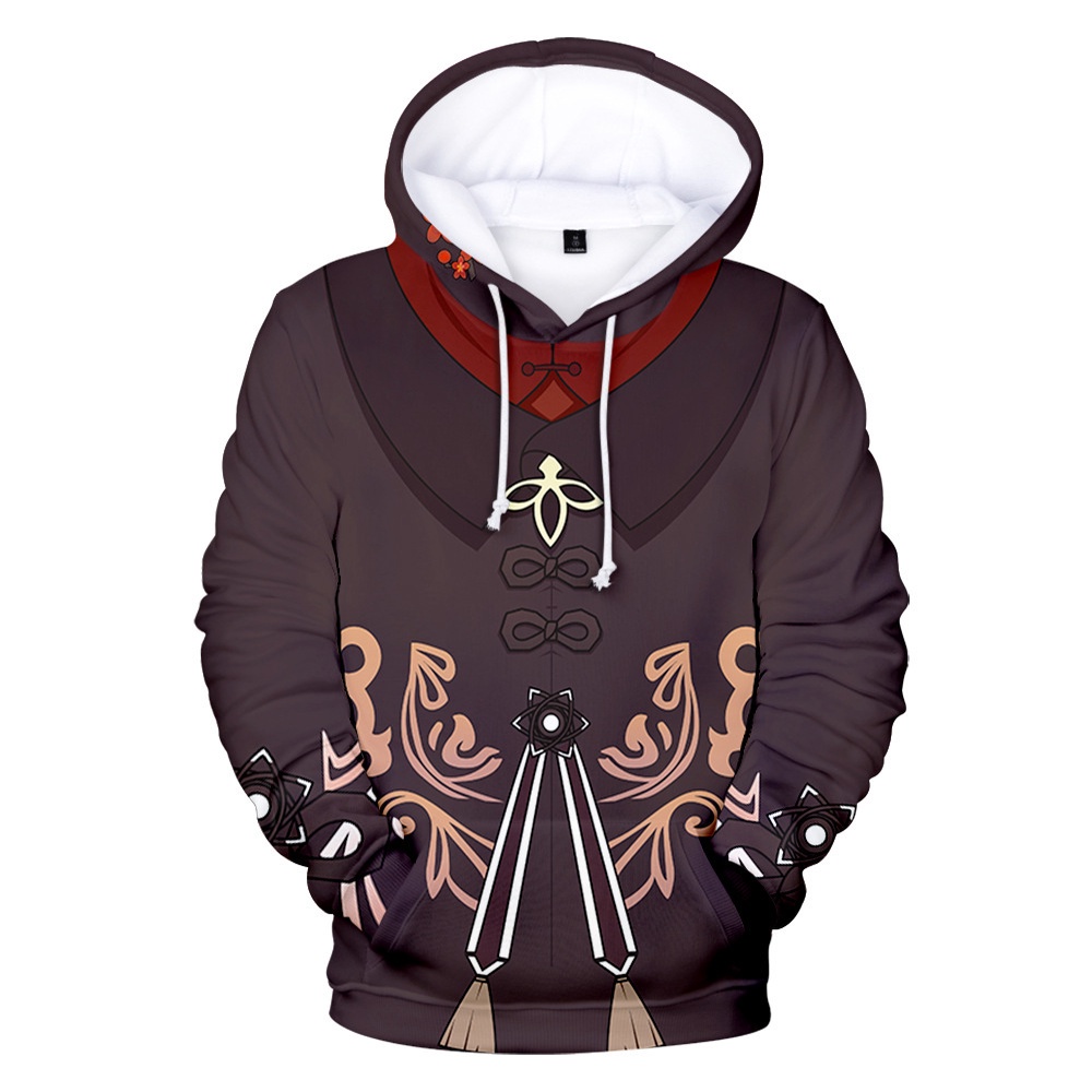 Genshin Impact hoodie Hu Tao Cosplay 3D Sweatshirts Men Woman Hooded ...
