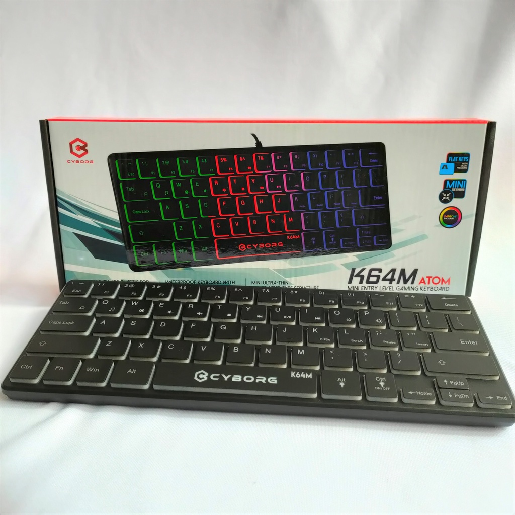 Cyborg Atom Mini Gaming Keyboard (K64M) | Shopee Philippines