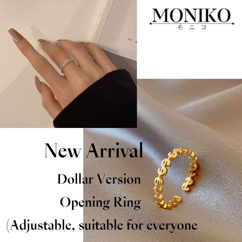 Moniko 24K Bangkok Gold Plated Dollar for good luck Fashionable Ring ...
