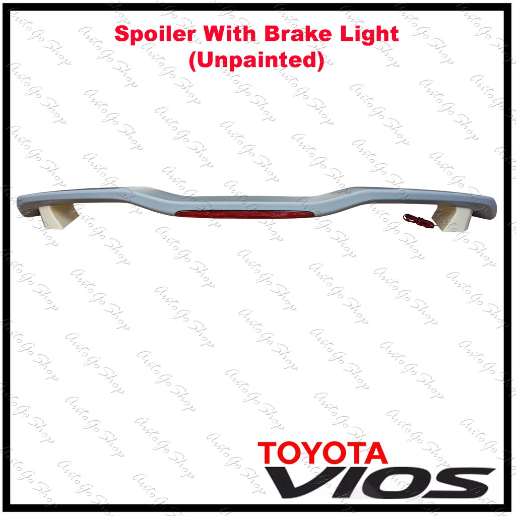 Toyota Vios 2019-2021 Gen 4 Rear Trunk Spoiler w/ Brake Light ...