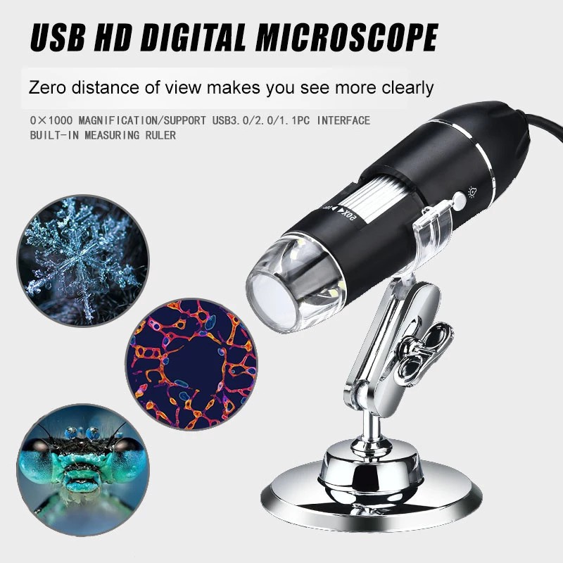 1600X HD Electronic Digital Microscope Handheld USB （Samsung phone not ...