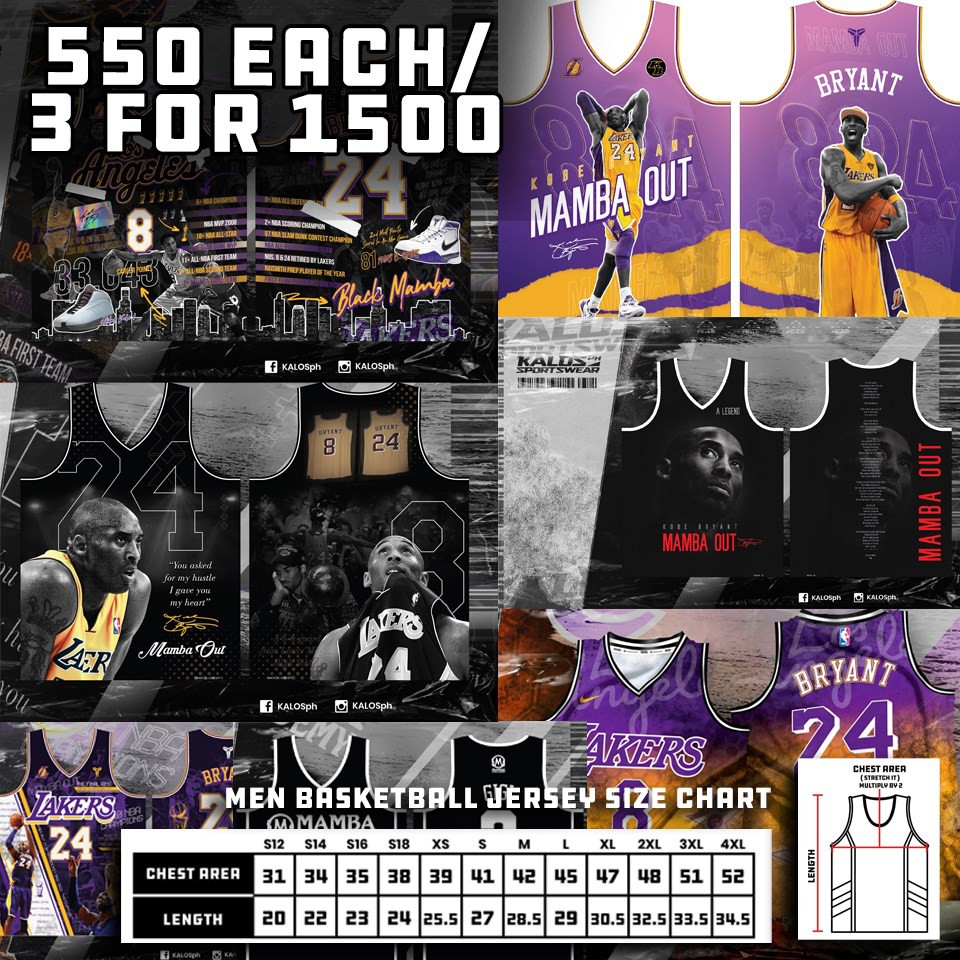 KOBE BRYANT SANDO JERSEY | Shopee Philippines