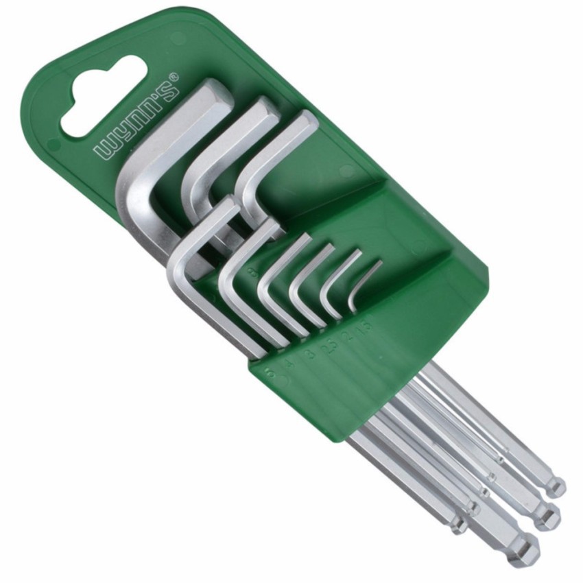 Wynn's 9pcs Extra Long Ball Point Hex Key Set (W0198A) | Shopee Philippines