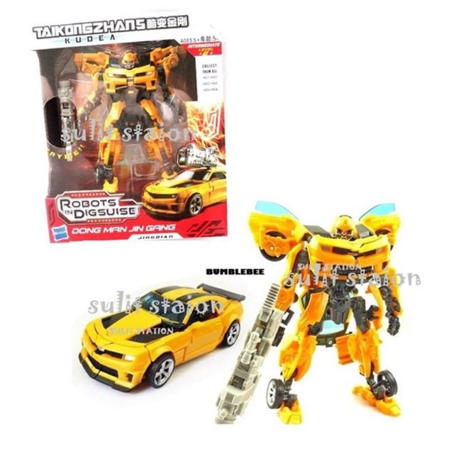 8" YELLOW ROBOT AUTOBOT TRANSFORM CAR CHARACTER ACTION COLLECTIBLE TOY ...