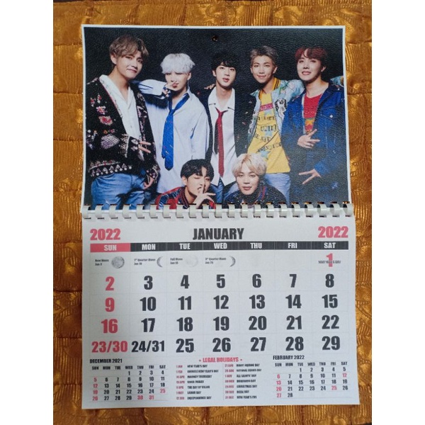 BTS 2022 Calendar A3 Size | Shopee Philippines