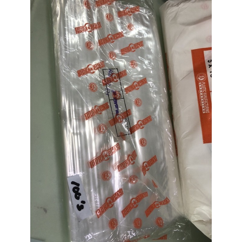 5x10 Dura Orange .0022 (.003) 100 pieces Plastic Duraplas Clear PP ...