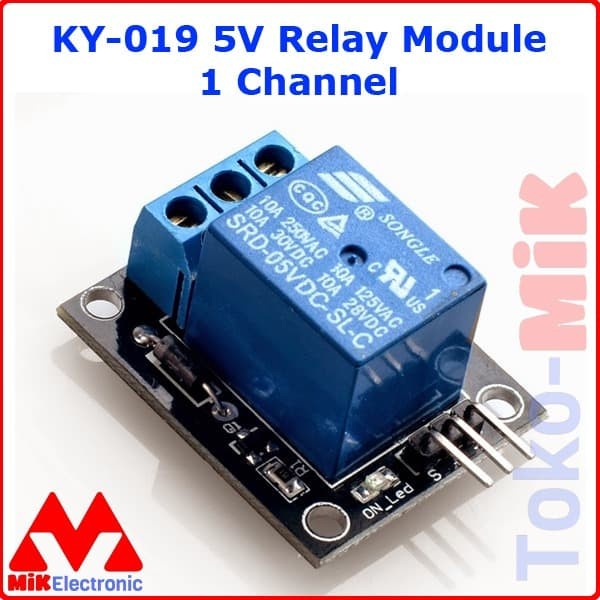 Ky19 KY-019 5V Relay Module 1 Channel Arduino 37 in 1 Sensor Kit ...