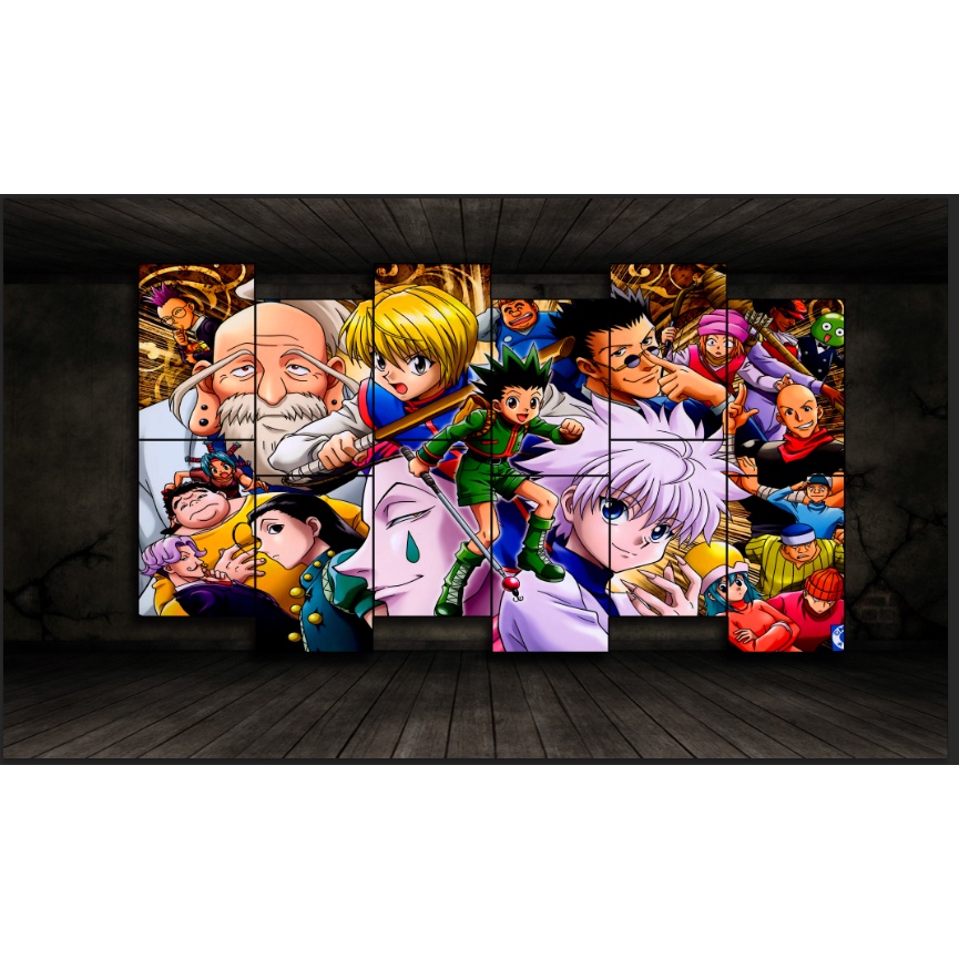 hunter x hunter puzzle poster, poster, anime, collections | Shopee ...