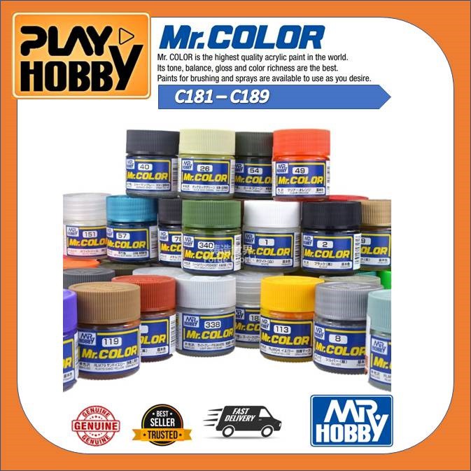 Mr.Hobby C181 to C189 - TOP COAT - CLEAR COAT - SOLVENT BASED ACRYLIC ...