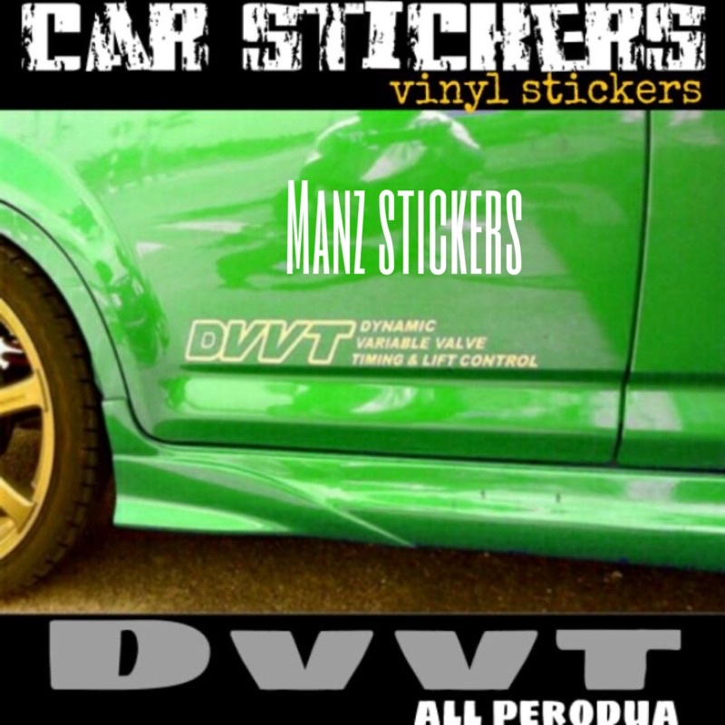 [24 HOURS SHIP] STIKER PERODUA DVVT D1 (1 PAIR ) / CAR STICKER PERODUA ...