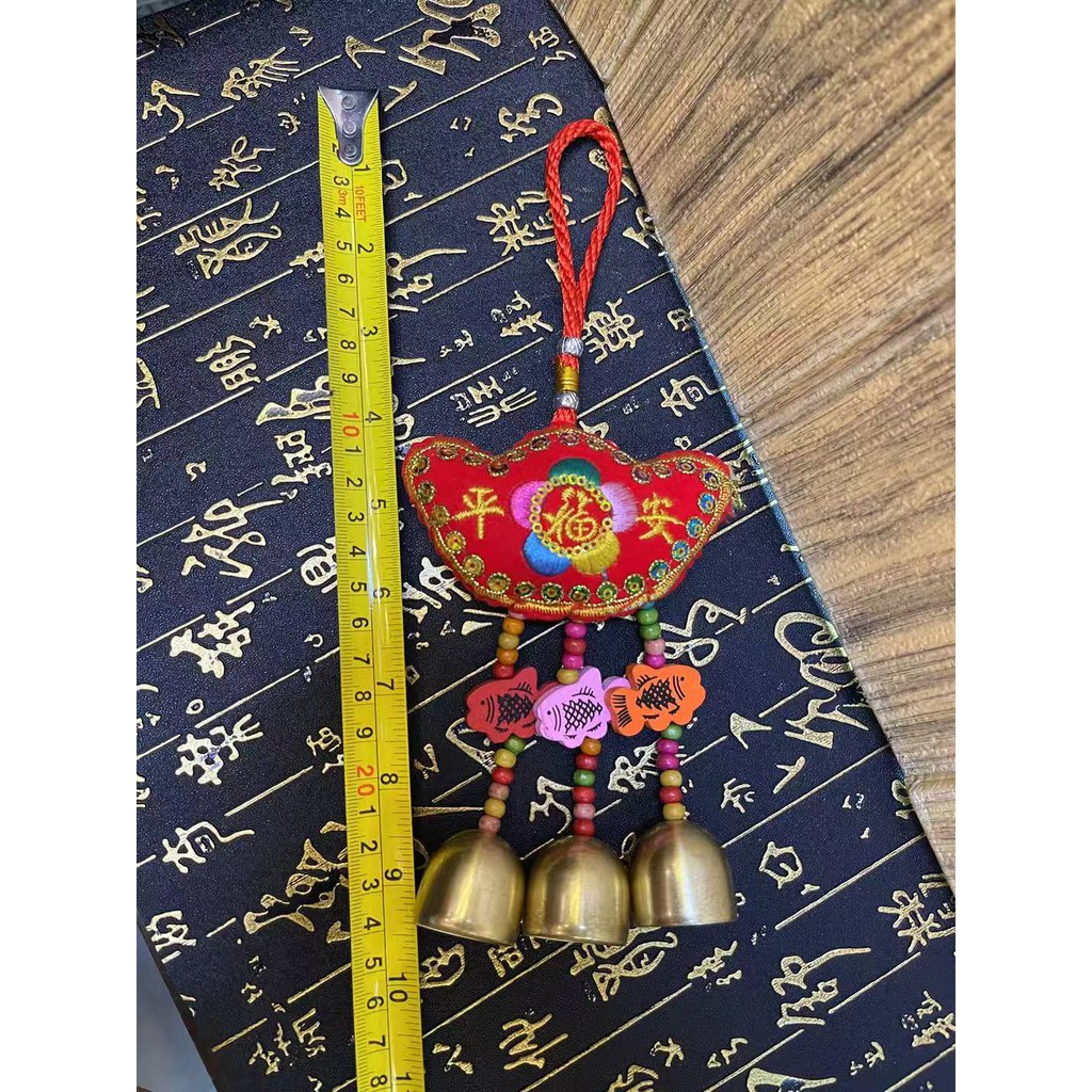 LUCKY CHARM PIN PIN MONEY BAR WEALTH 3 BELL LUCKY CHARM PANGSABIT ...