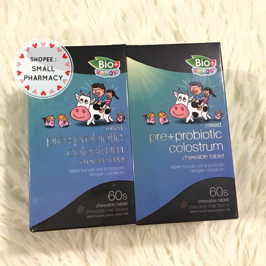 Bioplus Bio+ Junior Mixed Prebiotic + Probiotic Colostrum Chewable ...