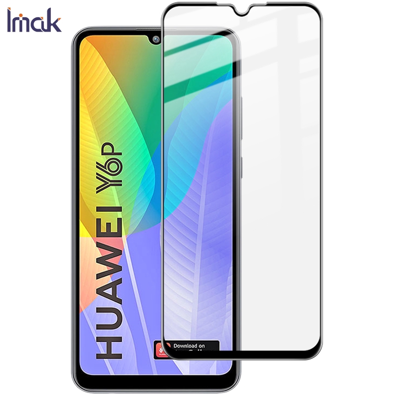 Imak for Huawei Y6P MED-LX9 MED-LX9N Tempered Glass Full Glue Cover ...
