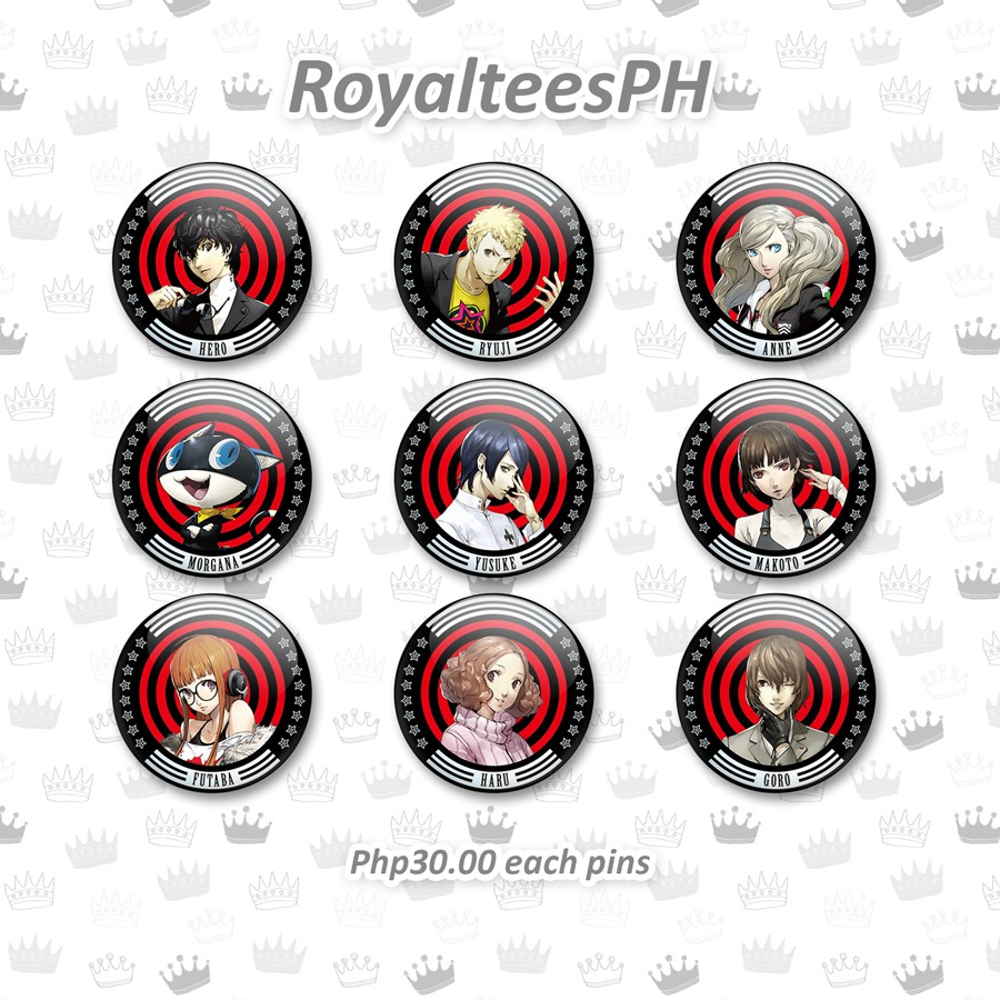 Persona 5 Fan-made Button Pins | Shopee Philippines