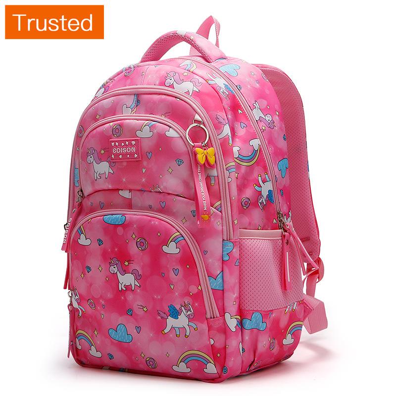 pink School backpack for Children anime Backpack Kids cartoon School ...