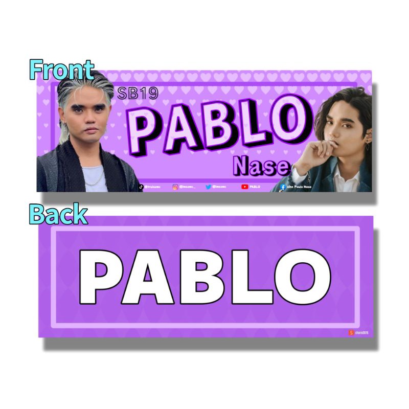 SB19 HAND BANNERS Mahalima (Minimum of 2 orders for customized ...