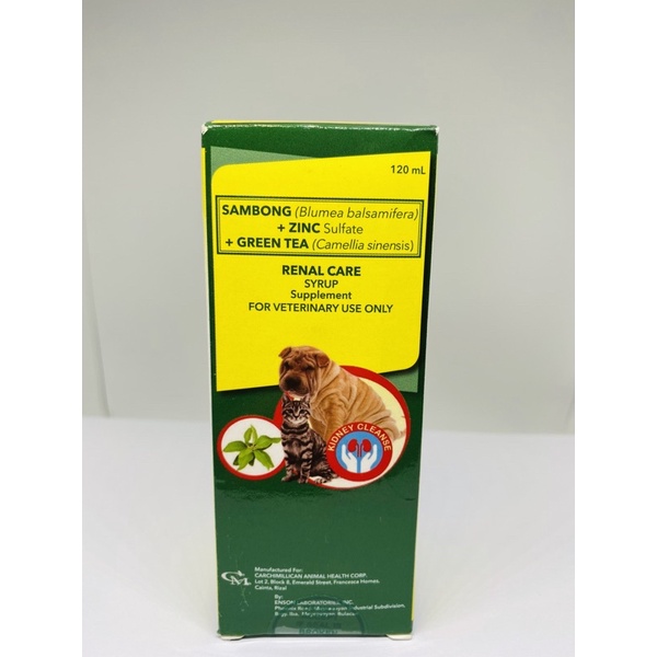 Renal Care Syrup(120ml) for kidney Supplement ( for dogs and cat ...