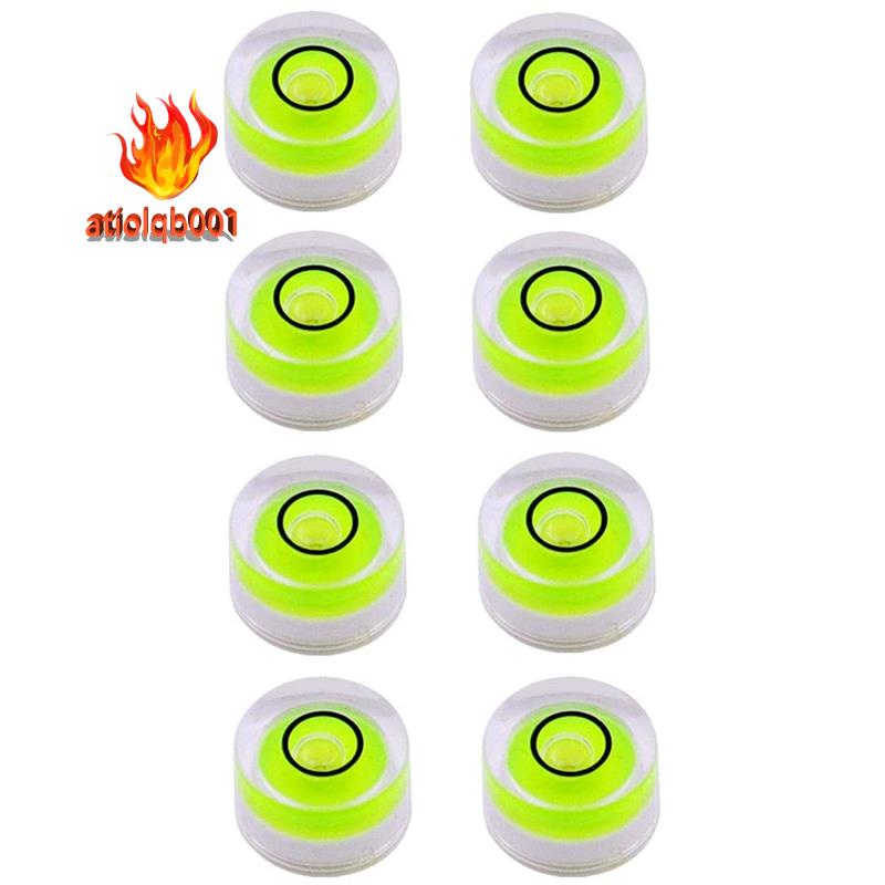8Pcs Mini Circular Bubble Spirit Level Bullseye Levels Inclinometers ...