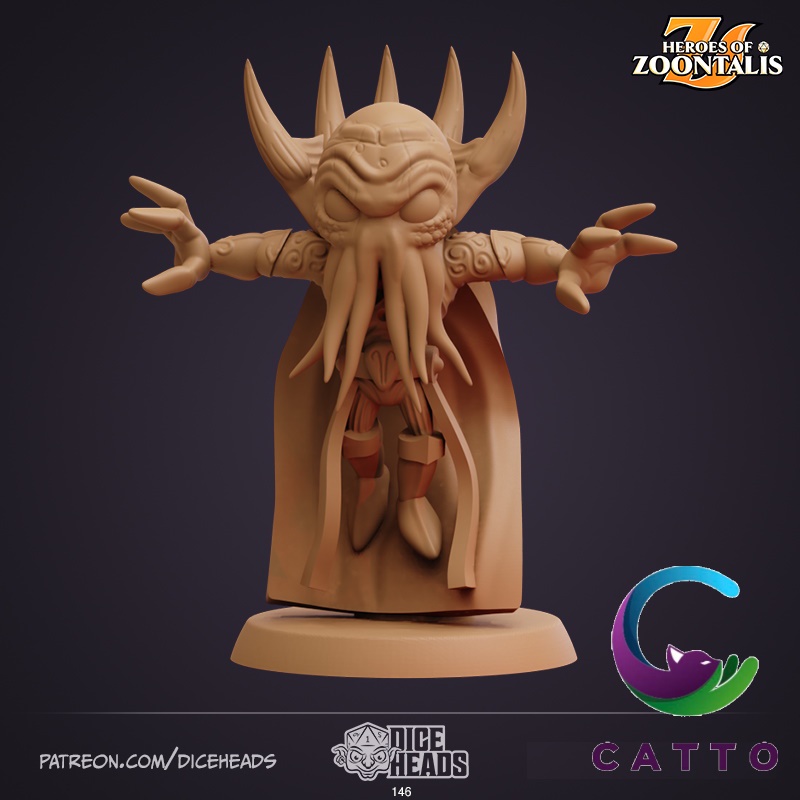 Illithid Mindflayers and Brain Creatures tabletop miniatures by Dice ...