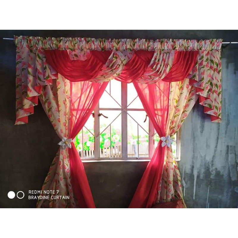 Geena cloth 5 loops double dual tone panel (size 90" wide* 75" lenght ...