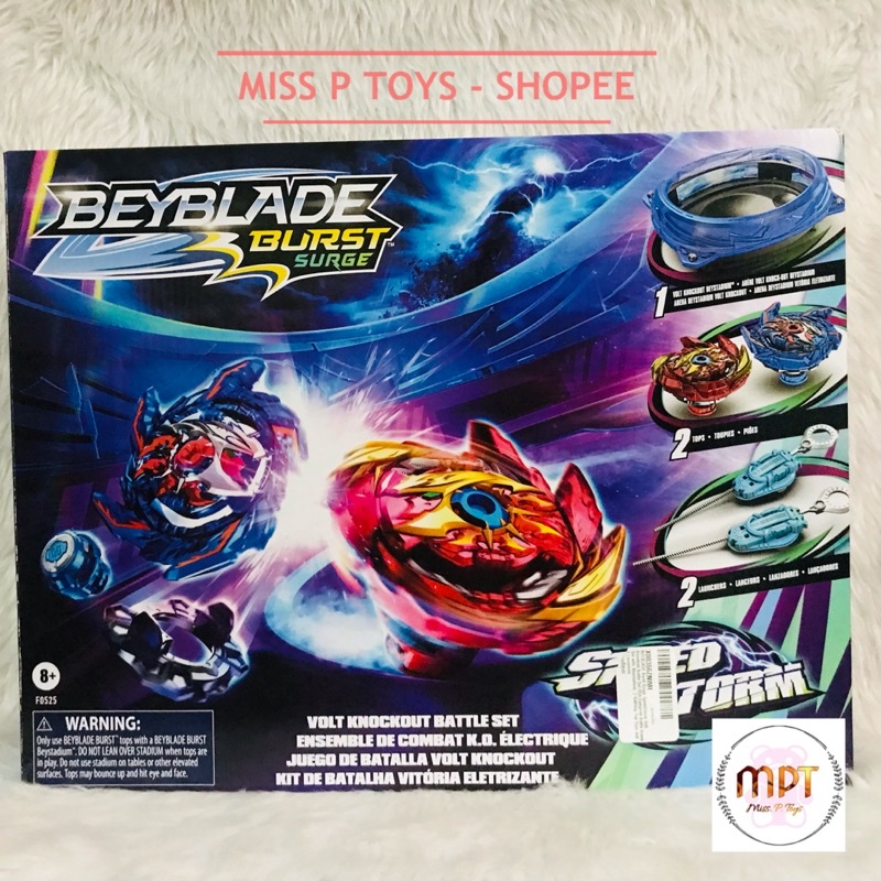 HASBRO BEYBLADE Burst Surge Speedstorm Volt Knockout Battle Set ...