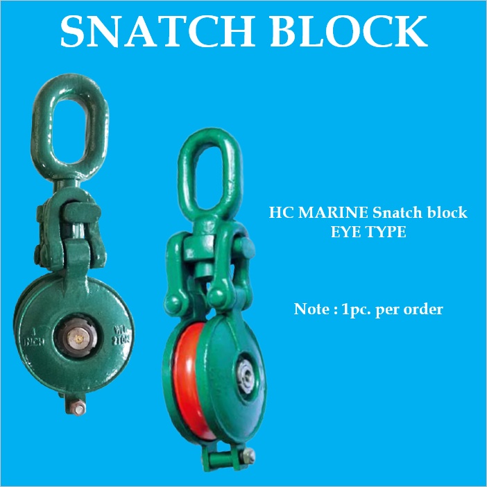 Eye Hook Pulley Oval Eye Snatch Block Single Sheave With Eye Marine ...