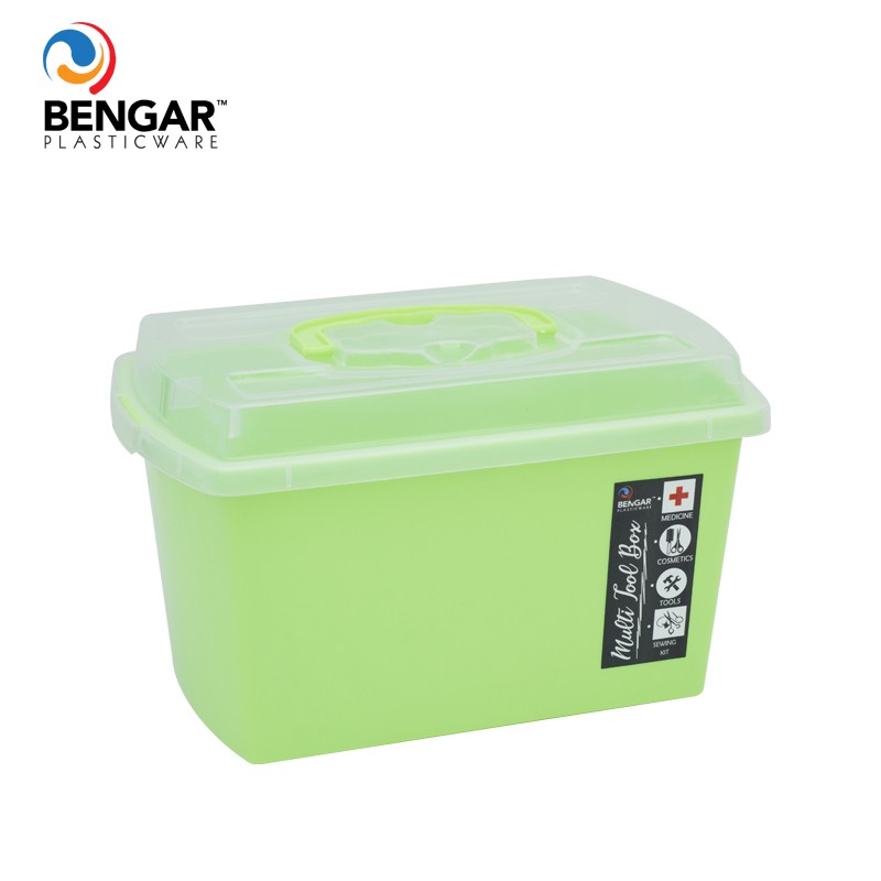 BENGAR PLASTICWARE Multi-Purpose Storage Box Organizer Space Saver ...
