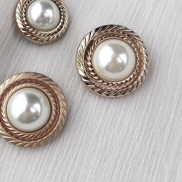 Button r Blazer Fancy Button Beautiful Gold Pearl | Shopee Philippines