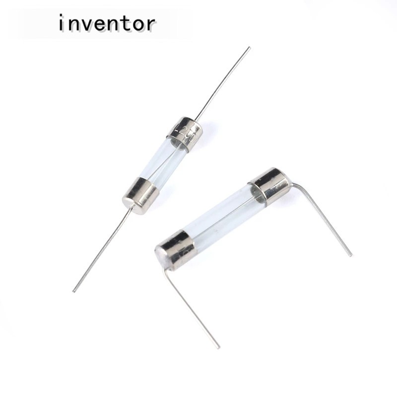 10PCS 5 * 20mm Slow Blow Fuse glass fuse With 2 Pin Fuse 0.5A 1A 2A 2 ...