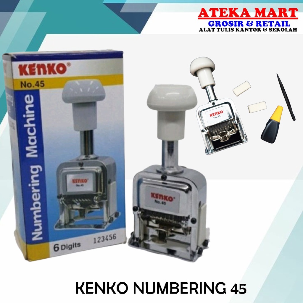 MESIN Kenko NUMBER 45/6 DIGIT AUTOMATIC NUMBER MACHINE | Shopee Philippines