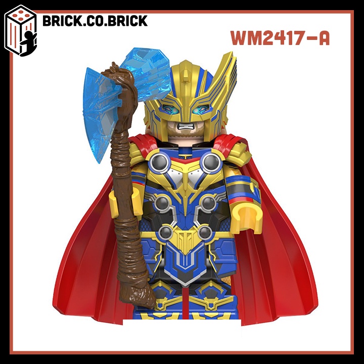 Character God of Thunder Thor Armor Blue Yellow Love and Thunder Odd ...