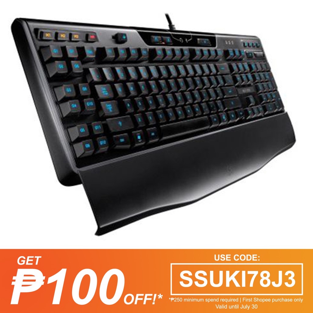 Logitech G110 LED Backlighting Gaming Keyboard (Black) | Shopee Philippines