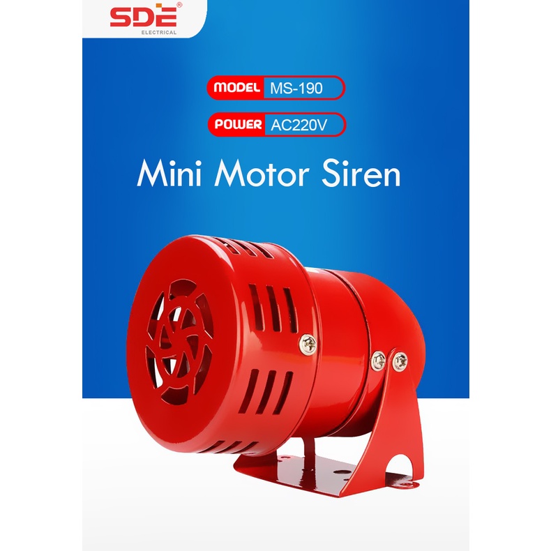 SDE MINI MOTOR SIREN (MS-190) | Shopee Philippines