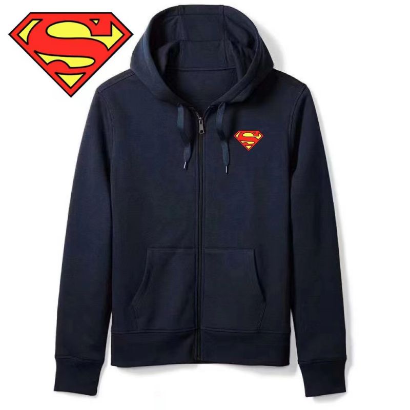 KS# Superman jacket hood with zipper unisex | Shopee Philippines