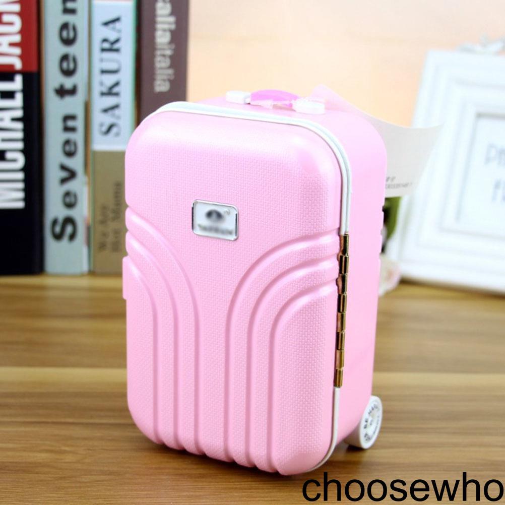 [CHOO] Creative Suitcase Piggy Bank Cute Mini Trolley Luggage Money Box ...