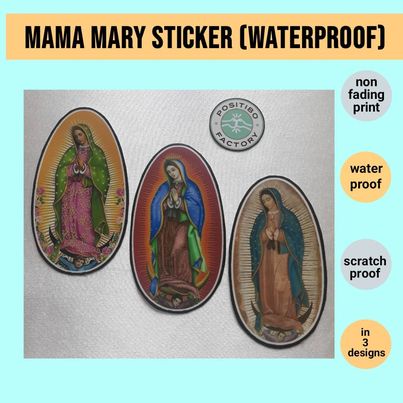 Mama Mary Waterproof Sticker in 3 Designs | Shopee Philippines