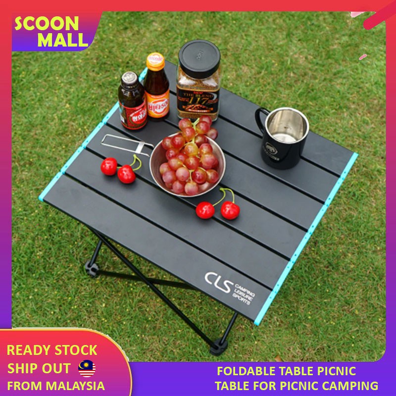 Portable Table Folding Camping Hiking Garden Table Dinner Desk Picnic ...