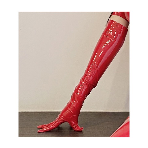 PVC Shiny Bodysuit Latex PU Faux Leather Open Crotch Sexy Tight ...