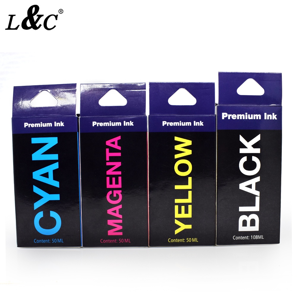 L&C 1Set Ink Set BT5000 D60 BK Dye Ink For Brother Printer DCP-T310 ...