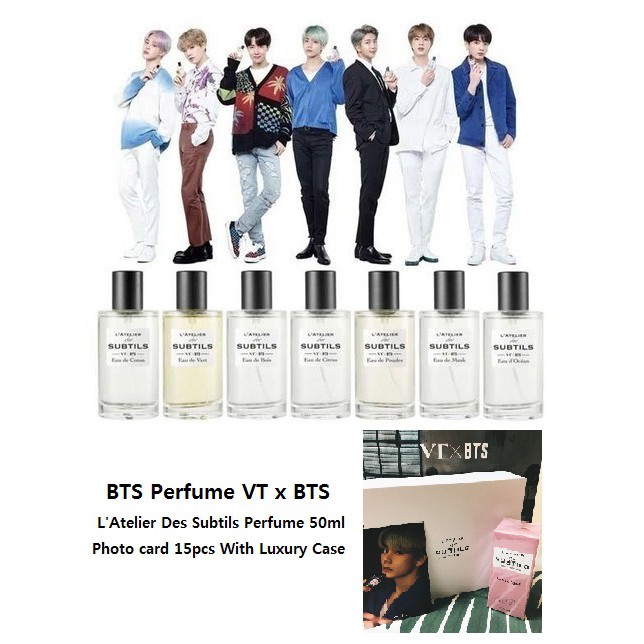 BTS Perfume VT x BTS L'Atelier Des Subtils Perfume 50ml, Photo card ...
